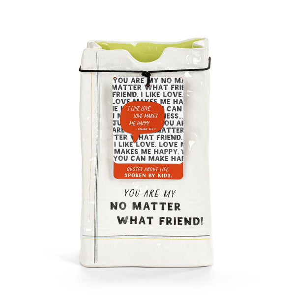 Live From Snack Time No Matter What Friend Ceramic Small Notepaper Vas ...