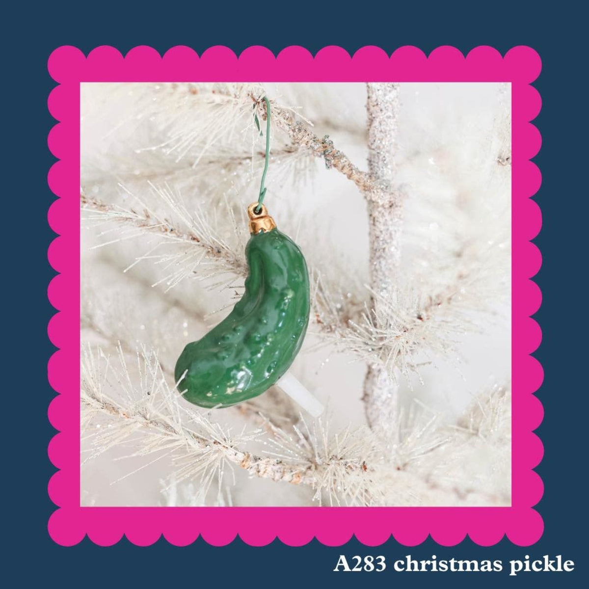 Nora Fleming Christmas Pickle Mini (pickle ornament) A283 – Under the ...